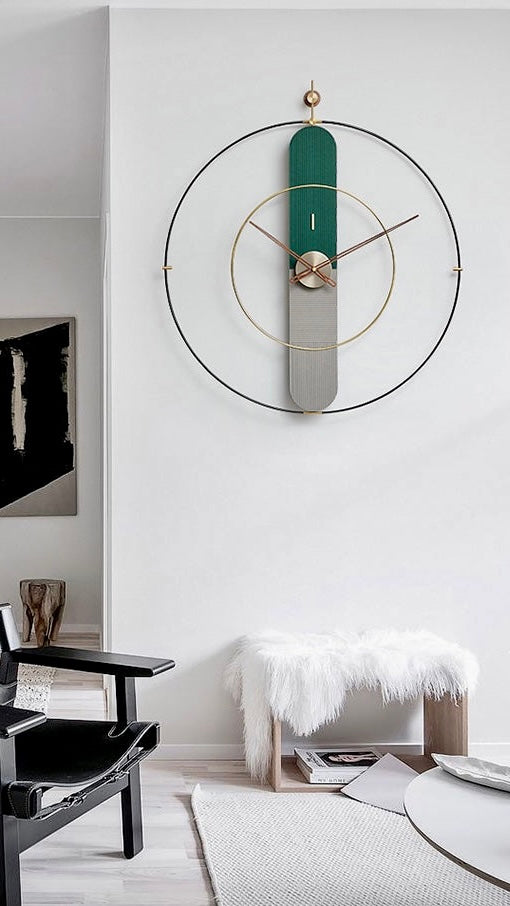 EM Collection - ‘Fuller Green’ Timeless Wall Clock 80cm Length ...